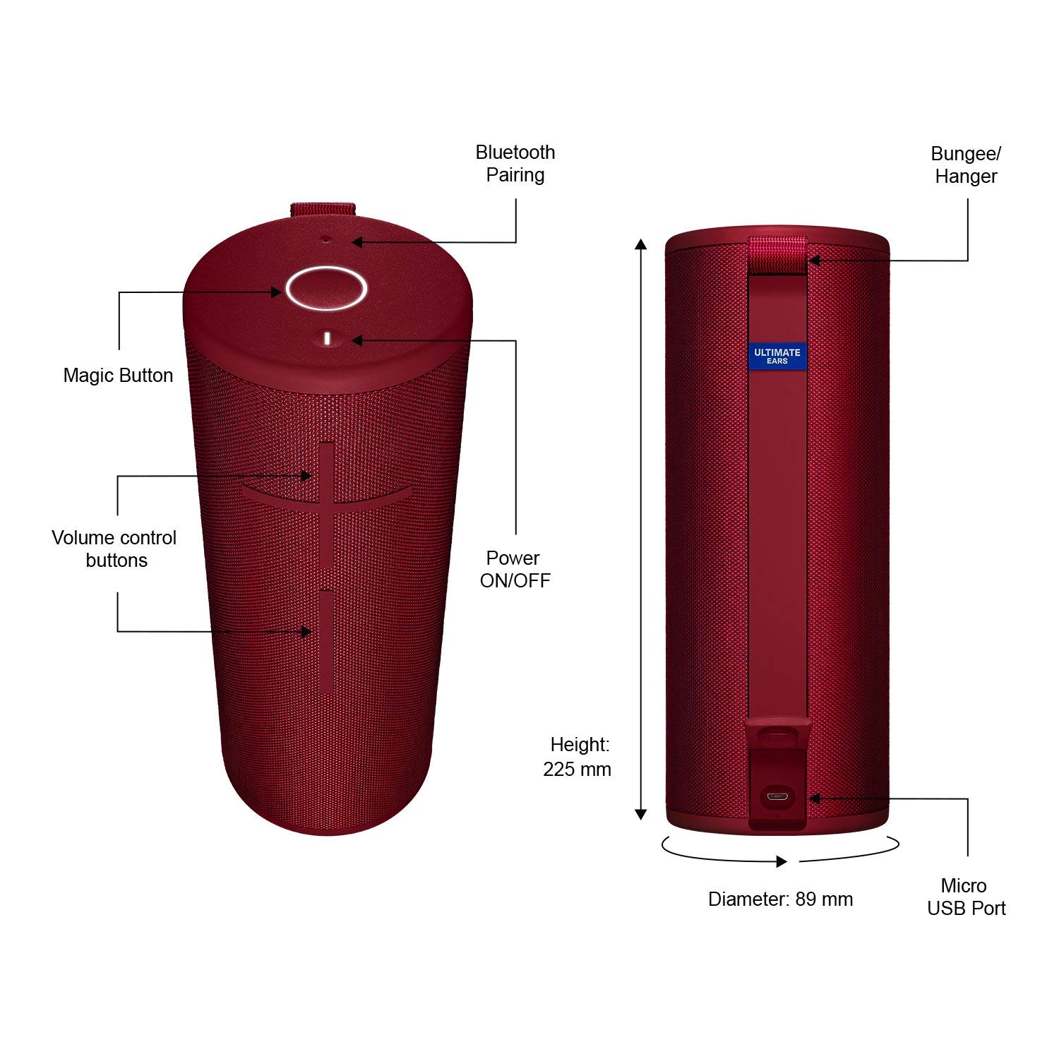 Parlante Ultimate Ears Megaboom 3 Bluetooth Sunset Red Resistente Al ...